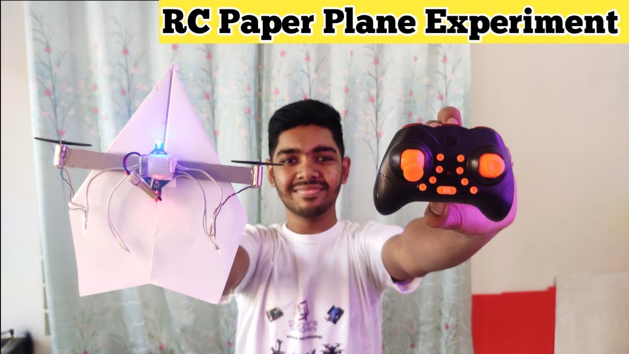 How to Make RC Paper Plane at Home - YouTube