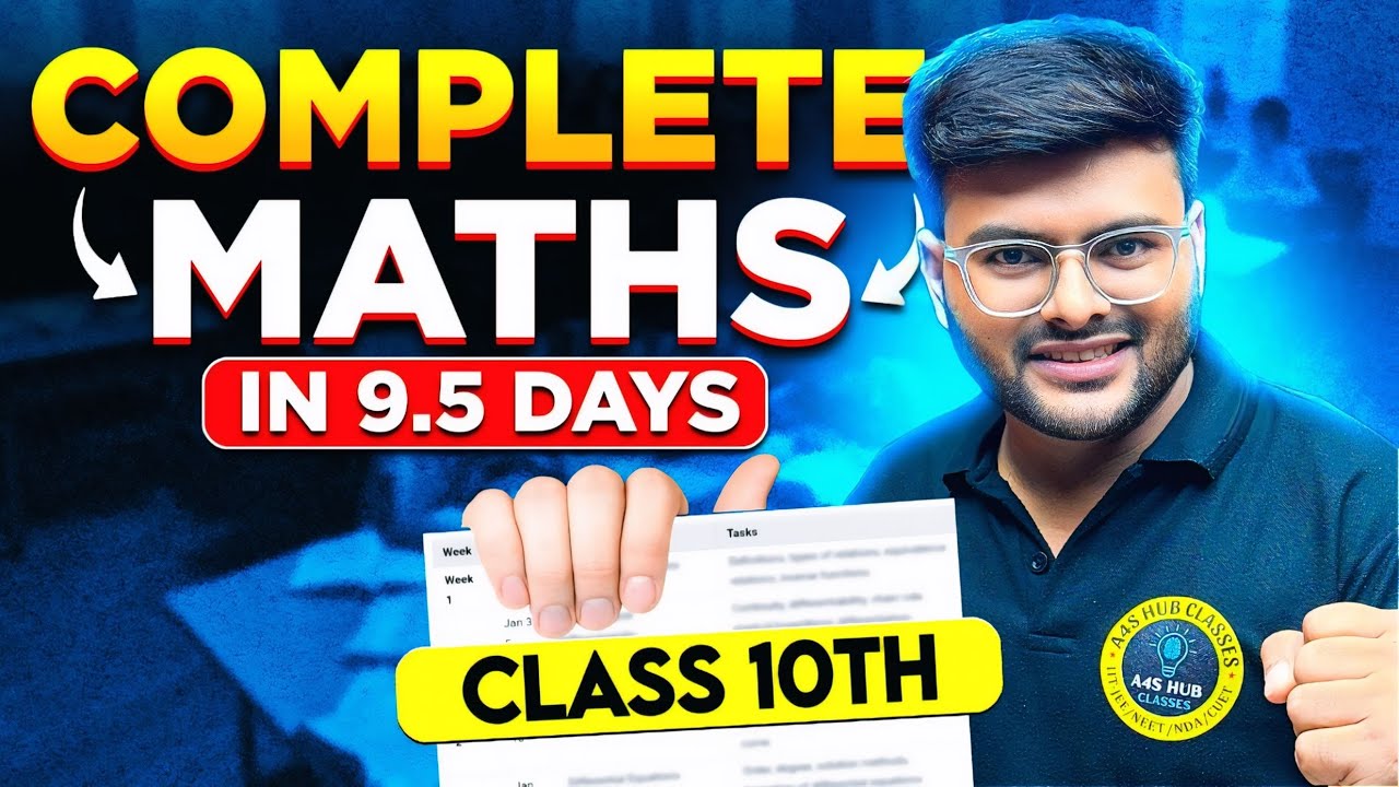 Class 10 Maths Complete Planner for Gap Days I Class 10 Maths Gap Days ...