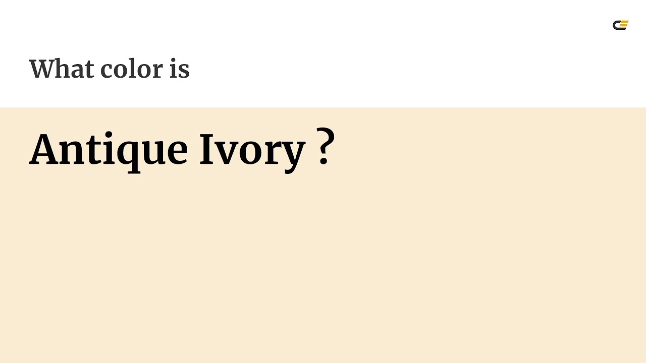 Antique Ivory color #f9ecd3 hex Cool White color f9ecd3 - YouTube