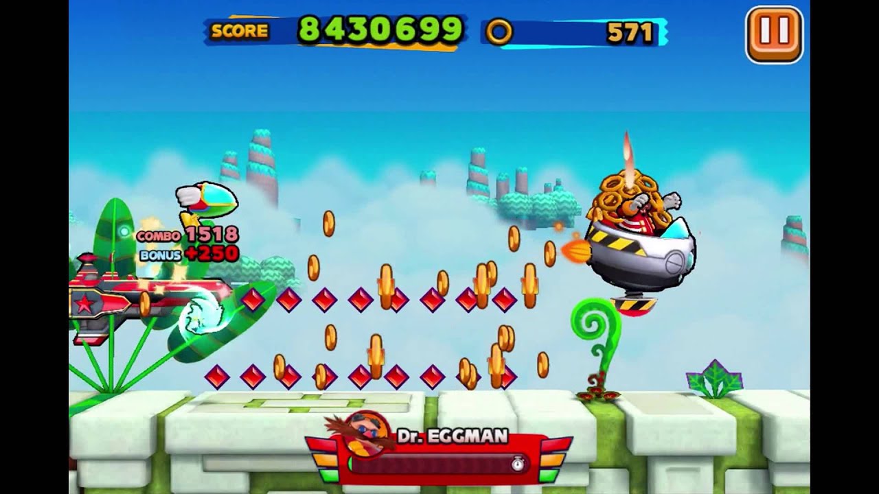 Sonic Runners (iOS): ESP Silver Gameplay - YouTube