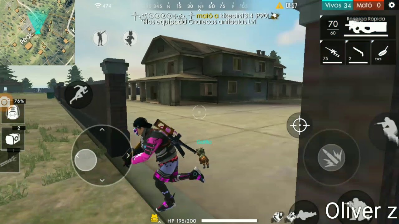 Kill jugando frifair [ free fire ] //Oliver el - YouTube