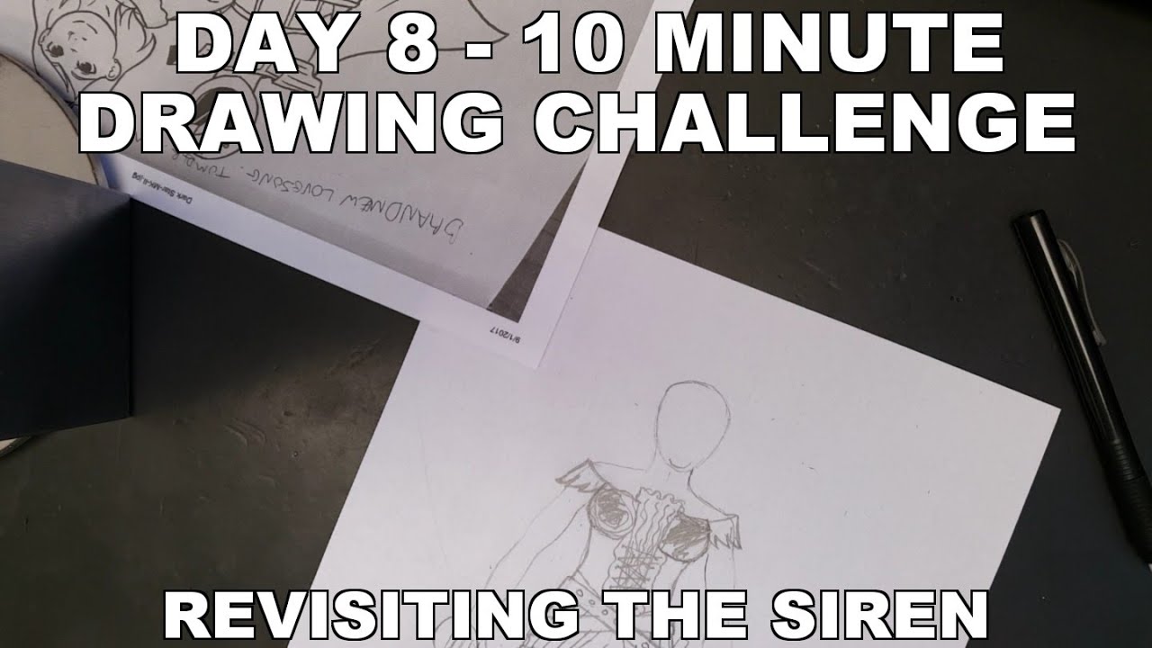 Day 8 - Drawing a Seductive Siren - Part 2 - YouTube
