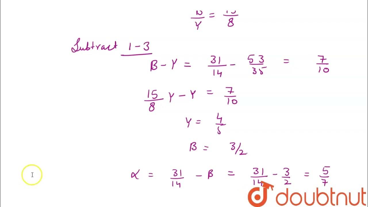 Let lambda != 0 be a real number.Let alpha,beta be the roots of the equation 14x^(2)-31x+3 lambd ...