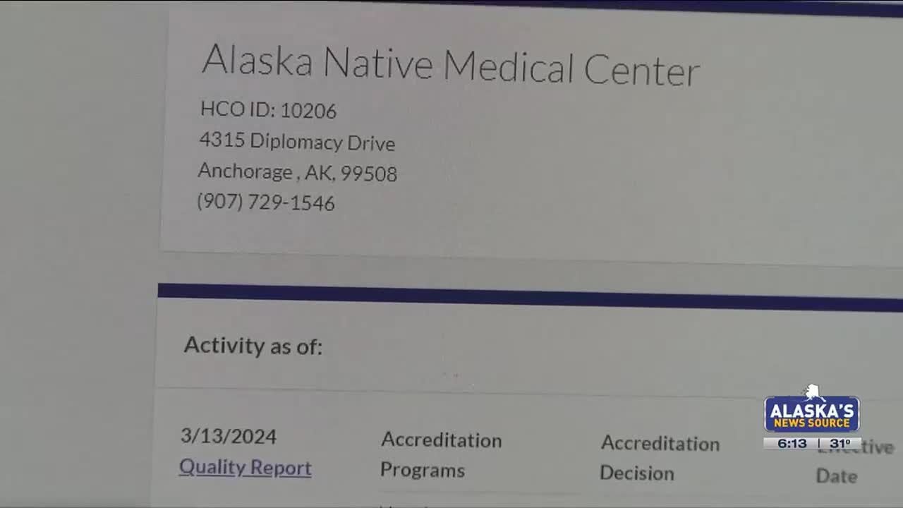 Alaska Native Medical Center dinged by accrediting group - YouTube