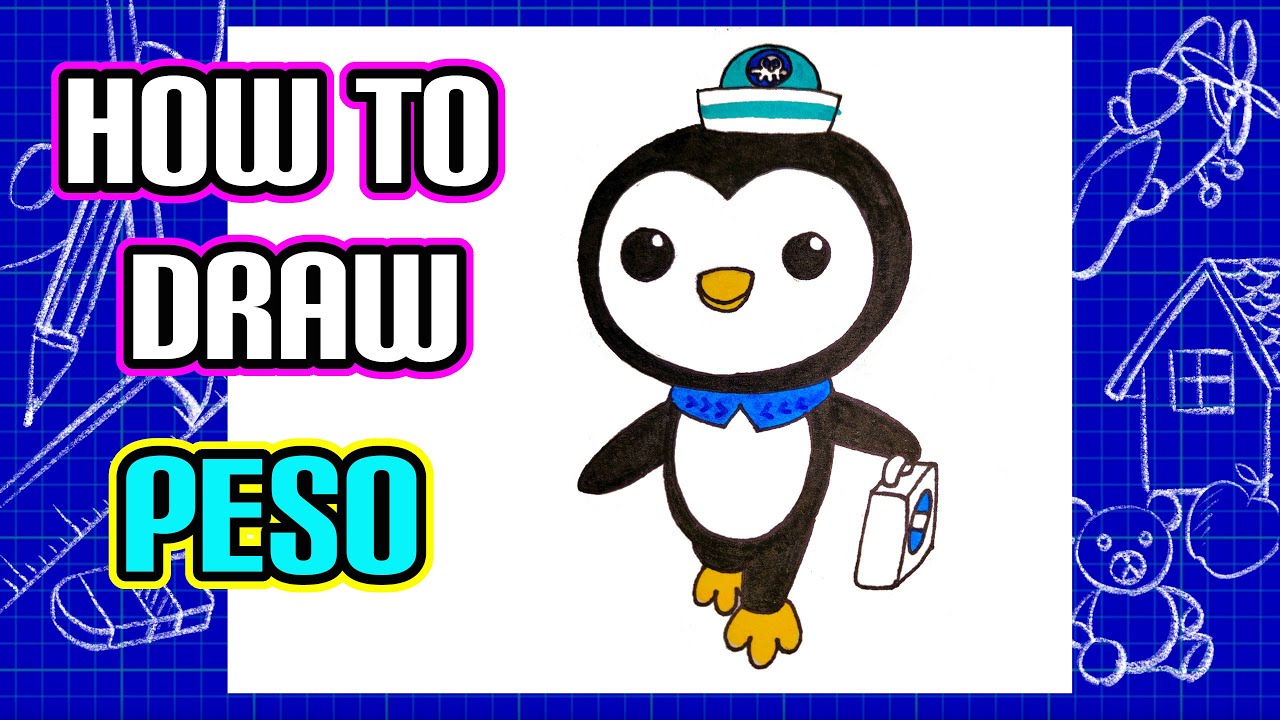 How to draw peso from Octonauts, draw all Octonauts episode #3 - YouTube