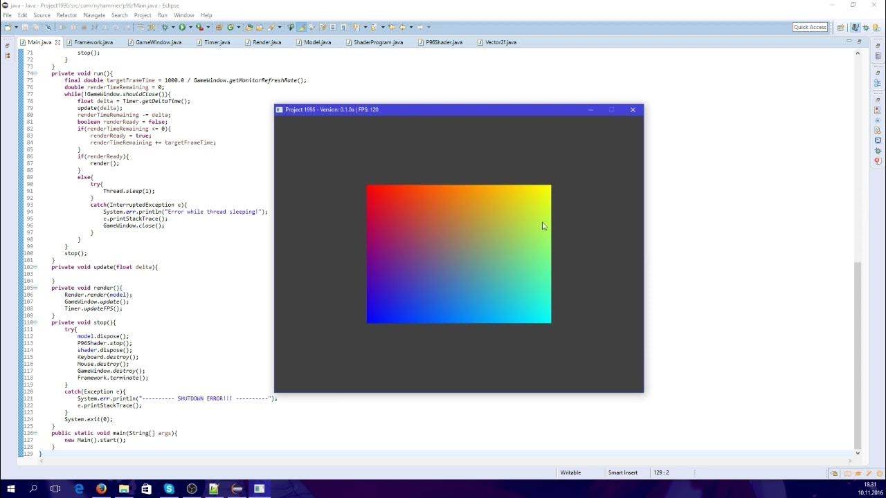 Java Gamedev - Playing Around with Shaders (2016 Stream) - YouTube