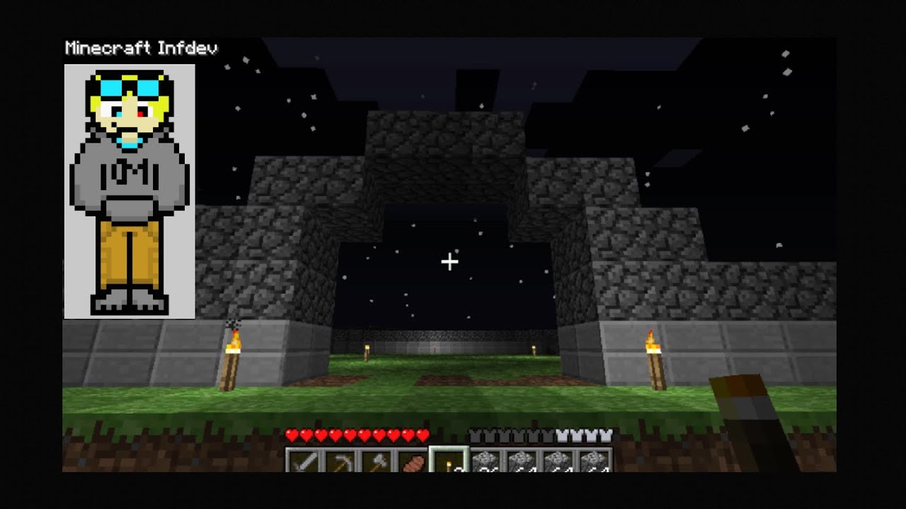 Minecraft InfDev pt4 ( starting the castle ) - YouTube