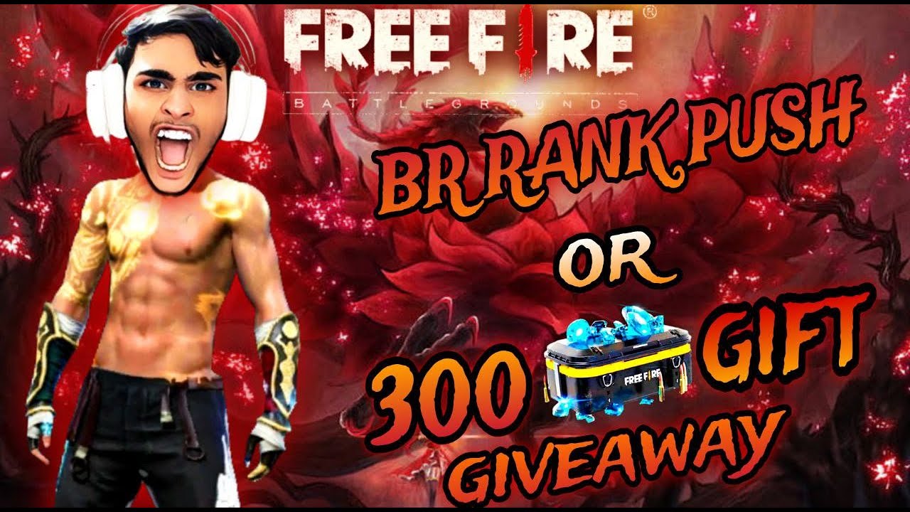 FREE FIRE BR RANK PUSH + 300 Diamond gift giveaway || Road to 3k || # ...