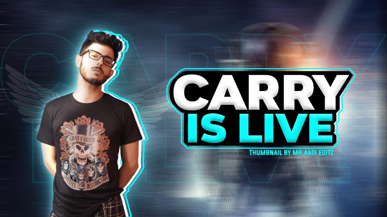 HOW TO MAKE THUMBNAIL LIKE CARRY IS LIVE ON ANDROID|MAKE THUMBNAIL LIKE ...