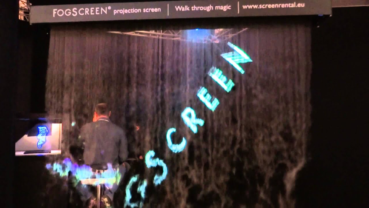 Fogscreen auf der Prolight and Sound - YouTube