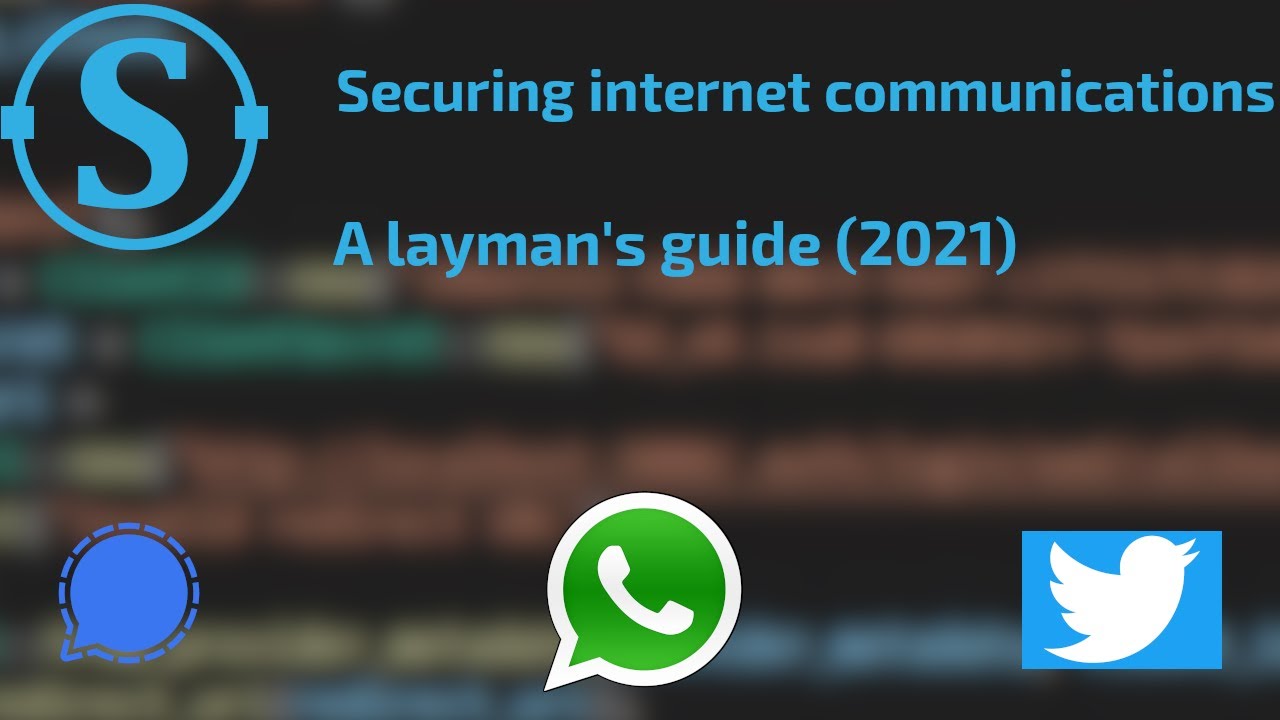 Securing internet communications: a layman's guide (2021) - YouTube