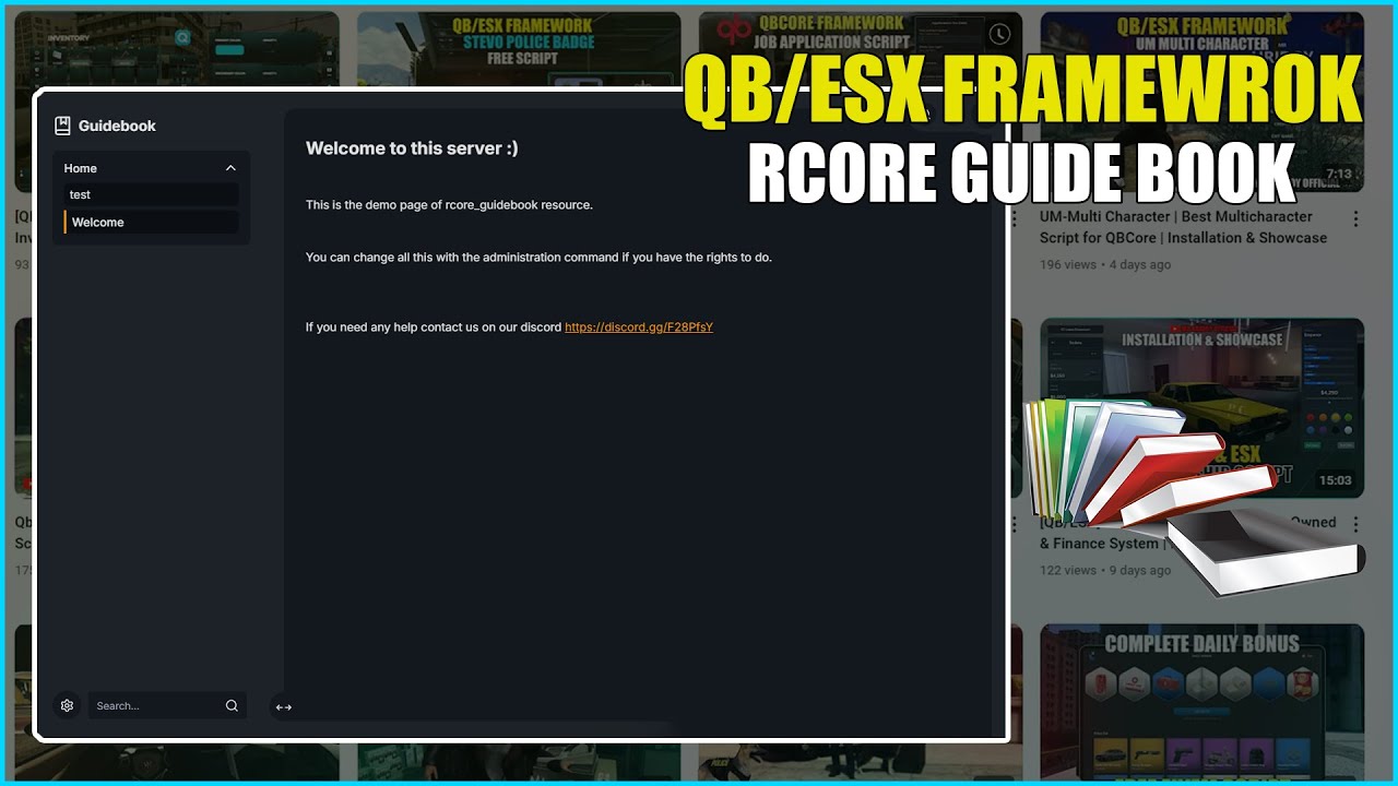 [QB/ESX] Guidebook Script | In game guide system | Installation ...