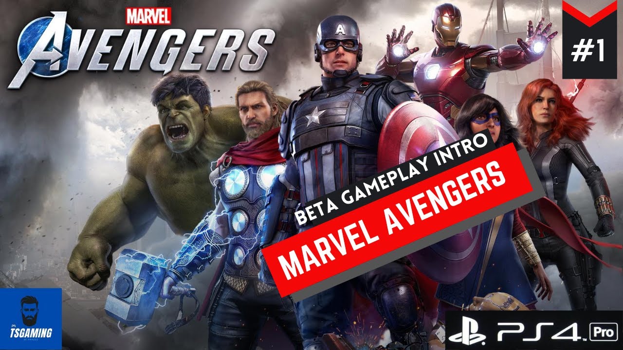 MARVEL AVENGERS BETA Walkthrough Gameplay Part 1 INTRO 2020 GAME PS4 ...