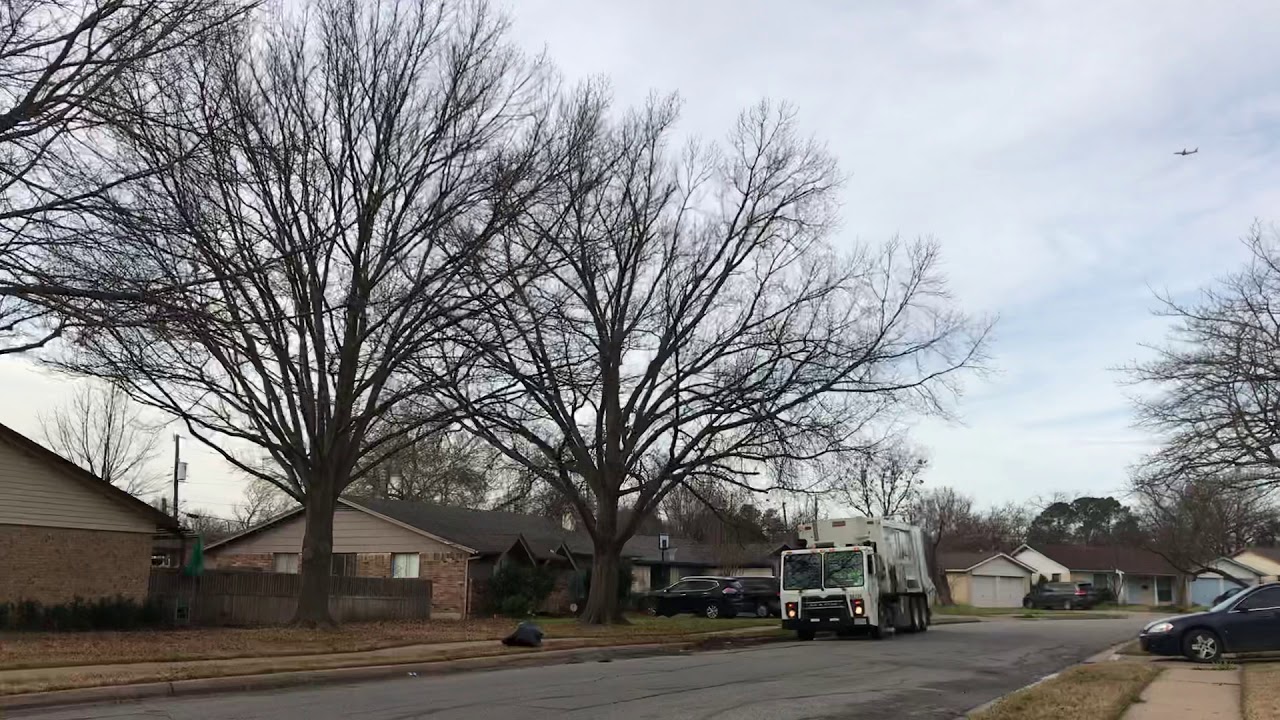 Irving Solid Waste Services Mack LEU Heil 06234 Rear End Loader Garbage ...