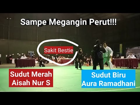 Langsung Kesakitan!!! Aura Ramadhani (Smp Muh 5 Pbg) Vs Aisah nur S (Mts Ma Nu 07 Selakambang)