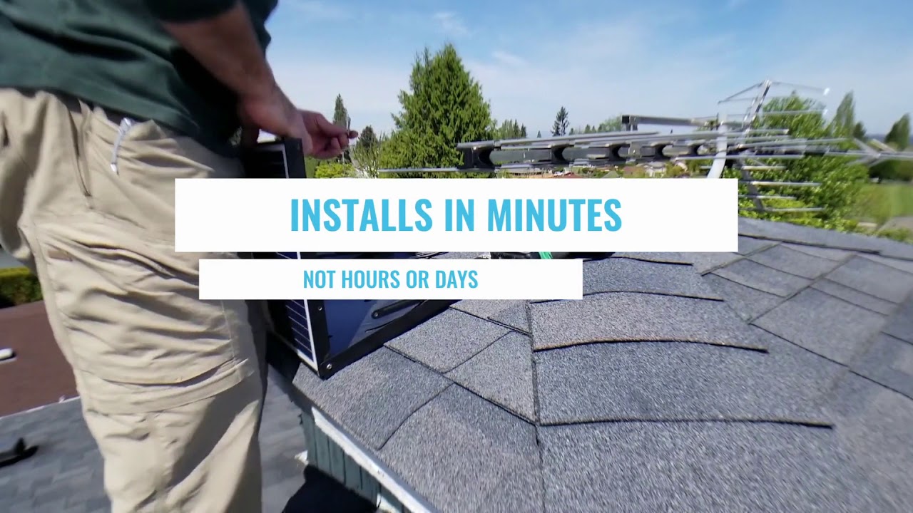 Solar LED Skylight - Installs in Minutes - YouTube