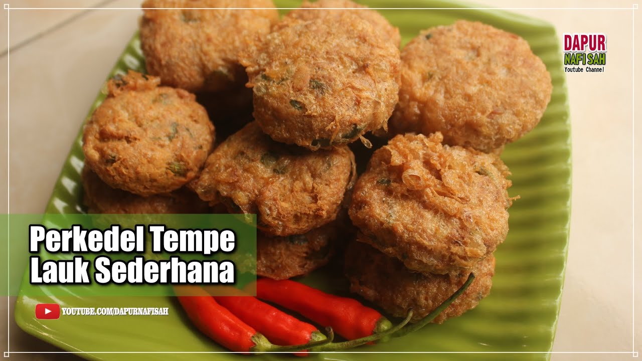 Resep Membuat Perkedel Tempe Lauk Sederhana - YouTube