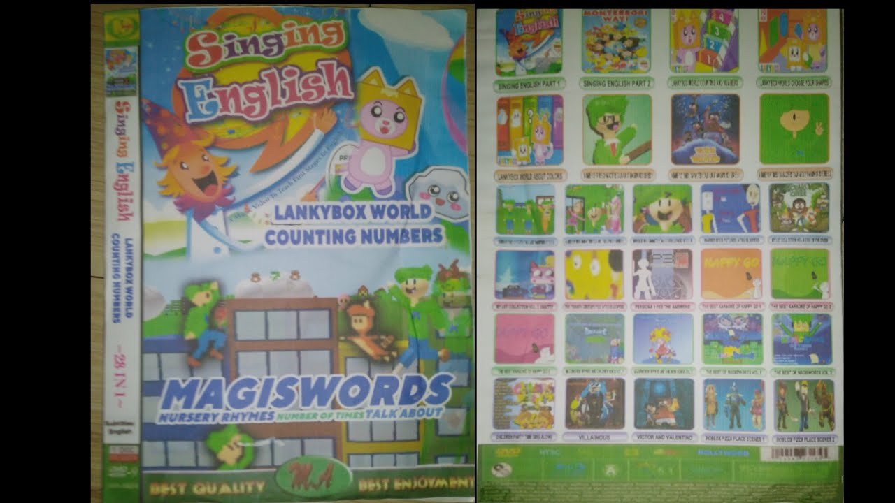 Singing English Lankybox World Counting Numbers (2020) DVD Menu ...