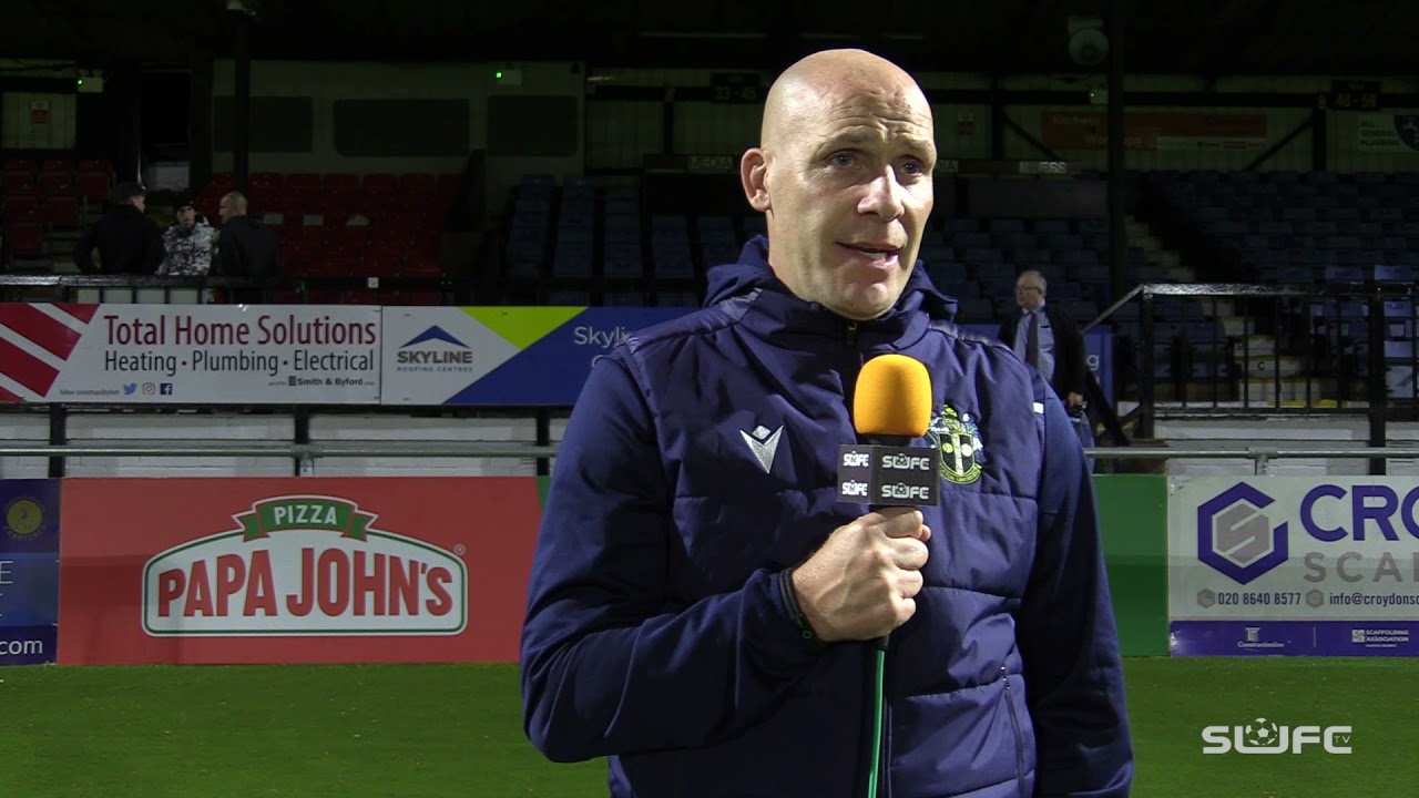 INTERVIEW: Jason Goodliffe Sutton United 1 AFC Wimbledon 0 09/11/21 PJT ...