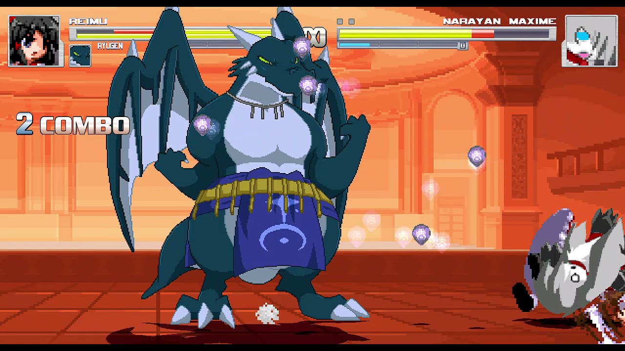 (M.U.G.E.N Request) Reimu & Ryugen (D4) VS Narayan Maxime - YouTube