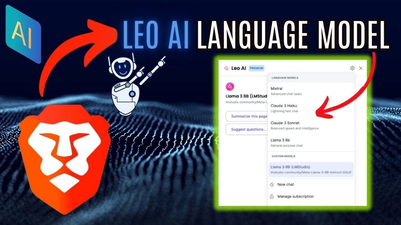 How to Change Language Model in Leo AI on Brave browser - YouTube