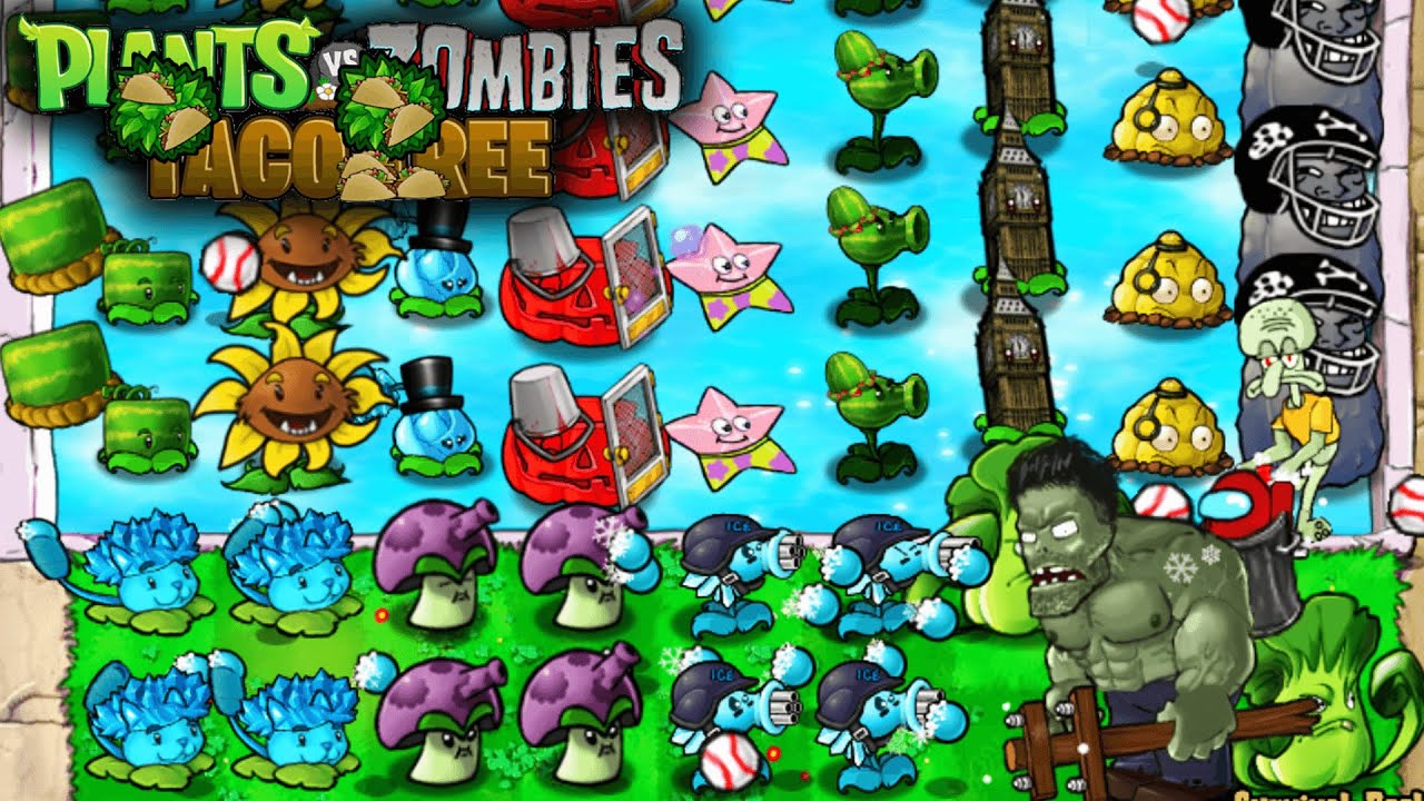 Plants vs Zombies Taco Tree v1.0 | Elizabeth Tower, Starfish, Gigachad ...