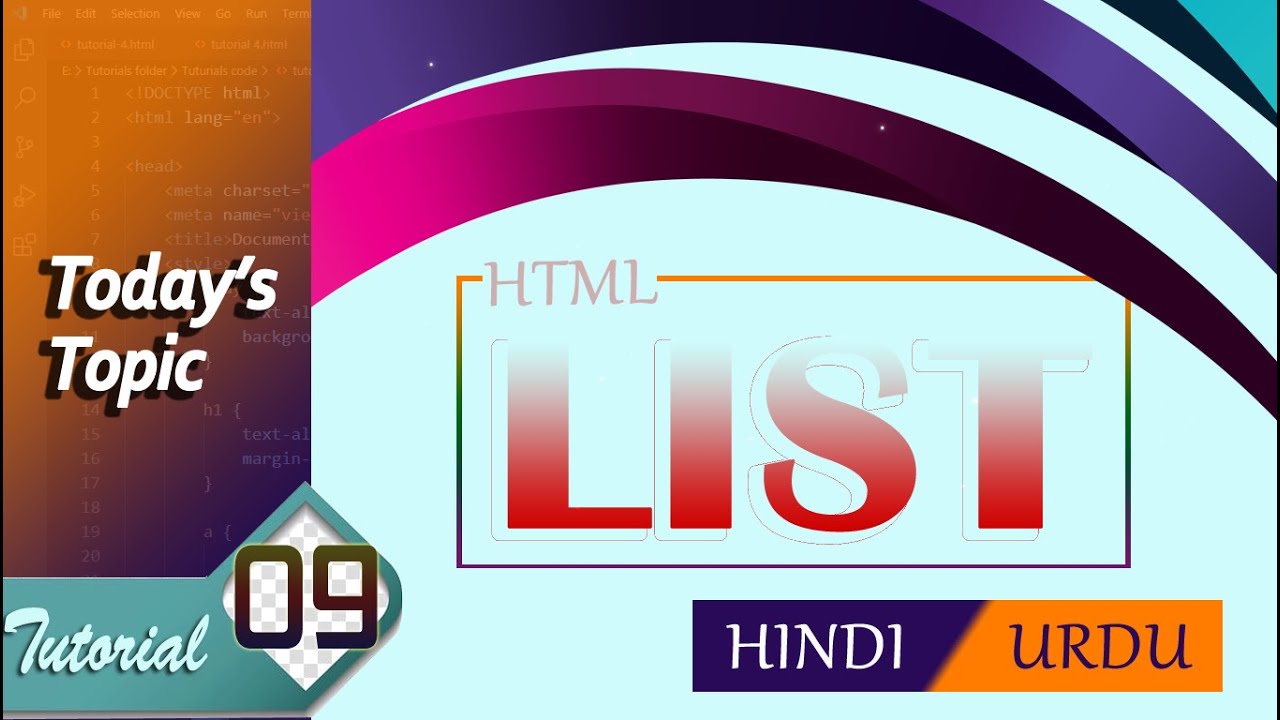 html list tutorial in hindi || Html list tutorial || HTML and CSS ...