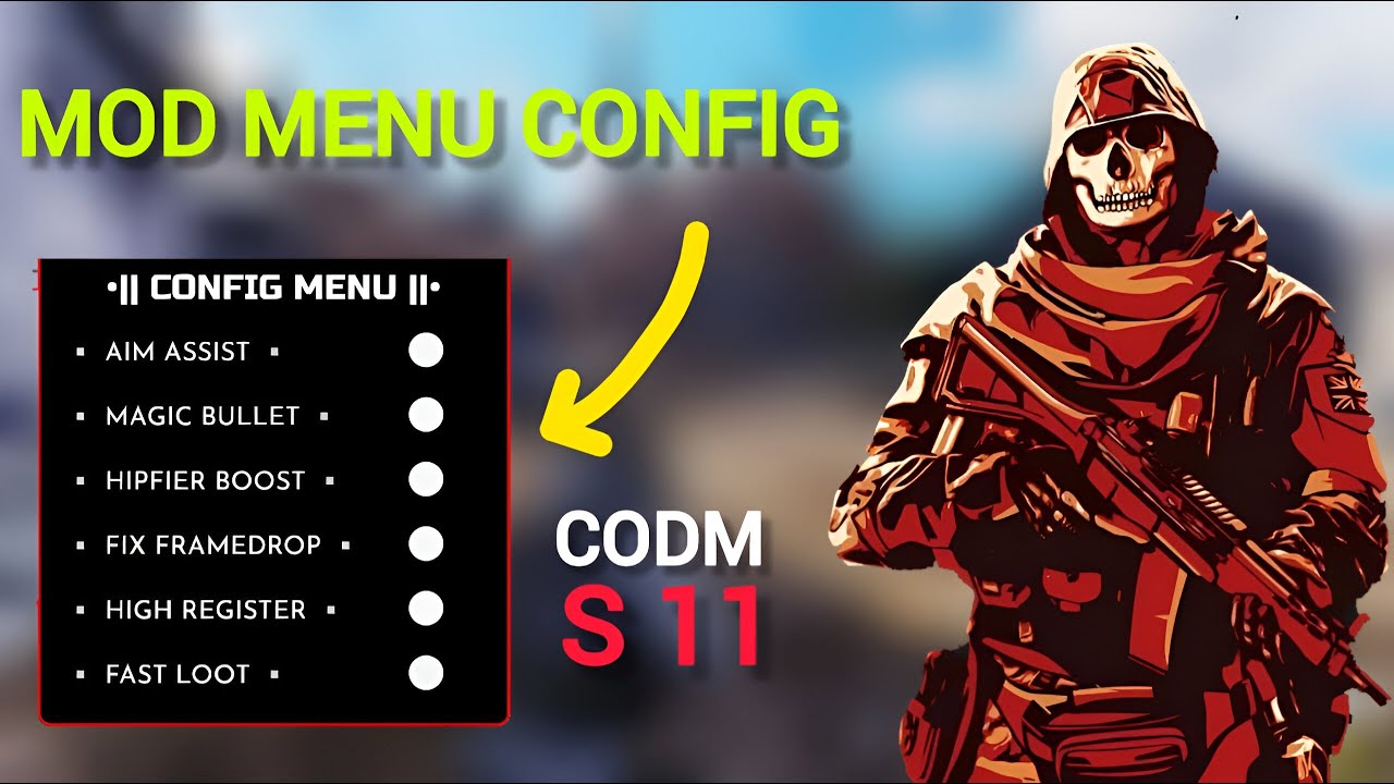 NEW MOD MENU CONFIG , COD MOBILE Season 11 - YouTube