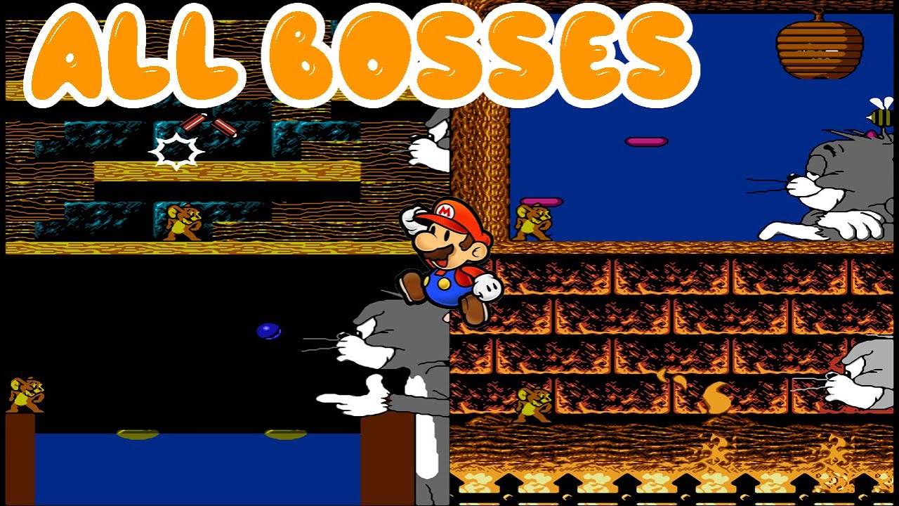 Tom & Jerry все боссы (Tom & Jerry all bosses) Dendy, NES, Денди ...