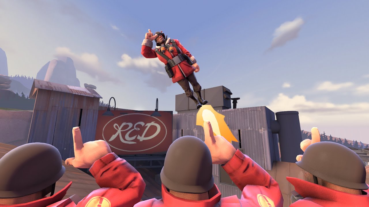 TF2| The flying soldier-Bucket - YouTube