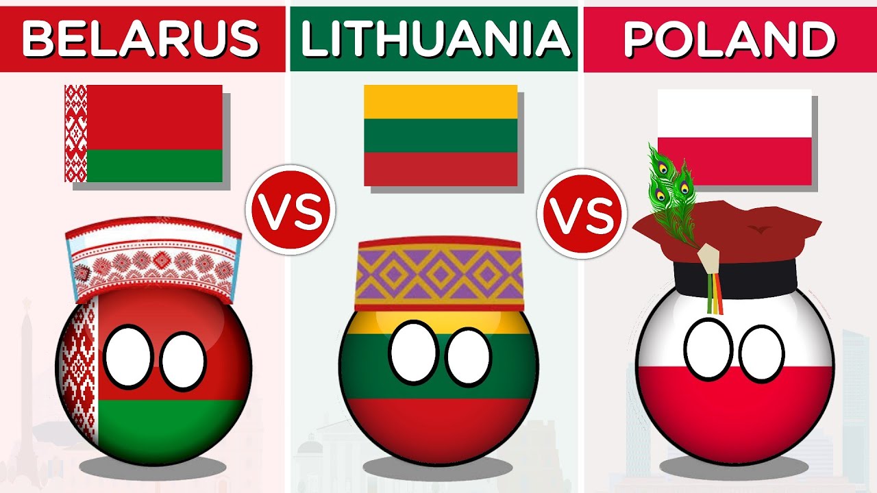 Belarus vs Lithuania vs Poland - Country Comparison 2024 - YouTube