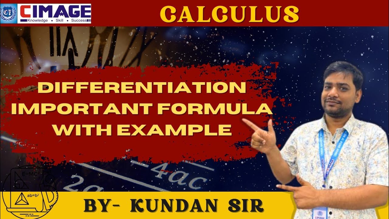 Differentiation important formula with example - YouTube