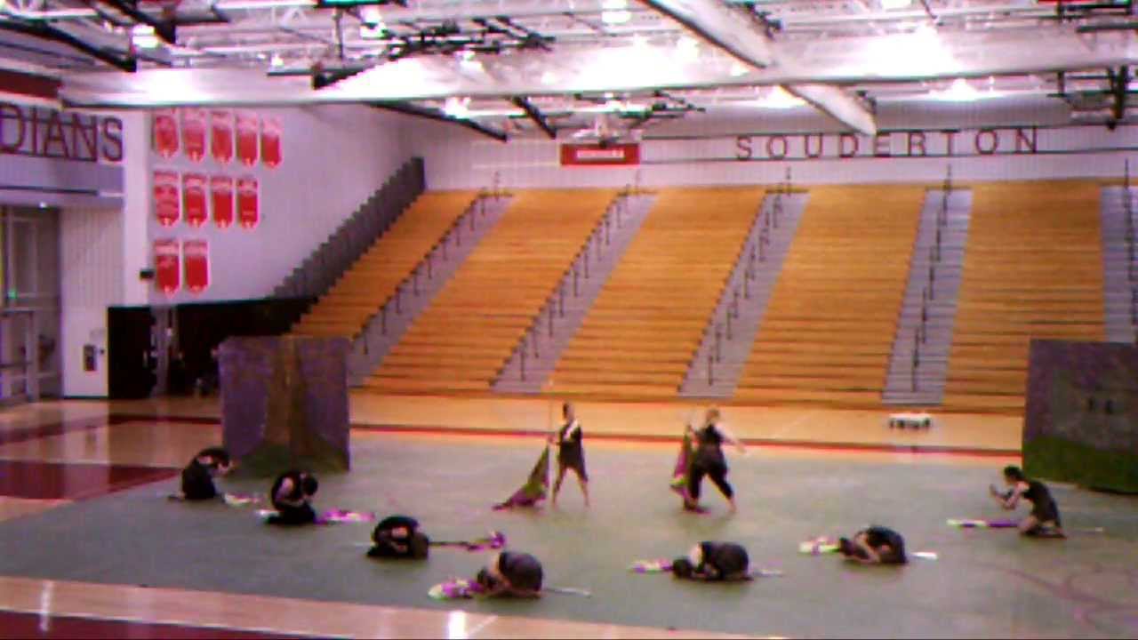 Souderton Area High School Forte Indoor Guard Homeshow 2012 - YouTube