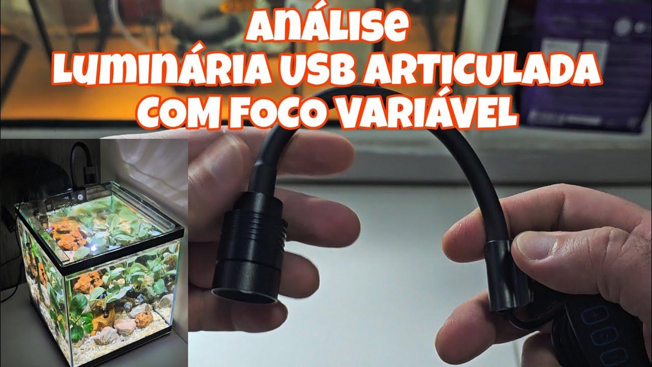 Análise - Luminária USB com foco variável 😲 - YouTube