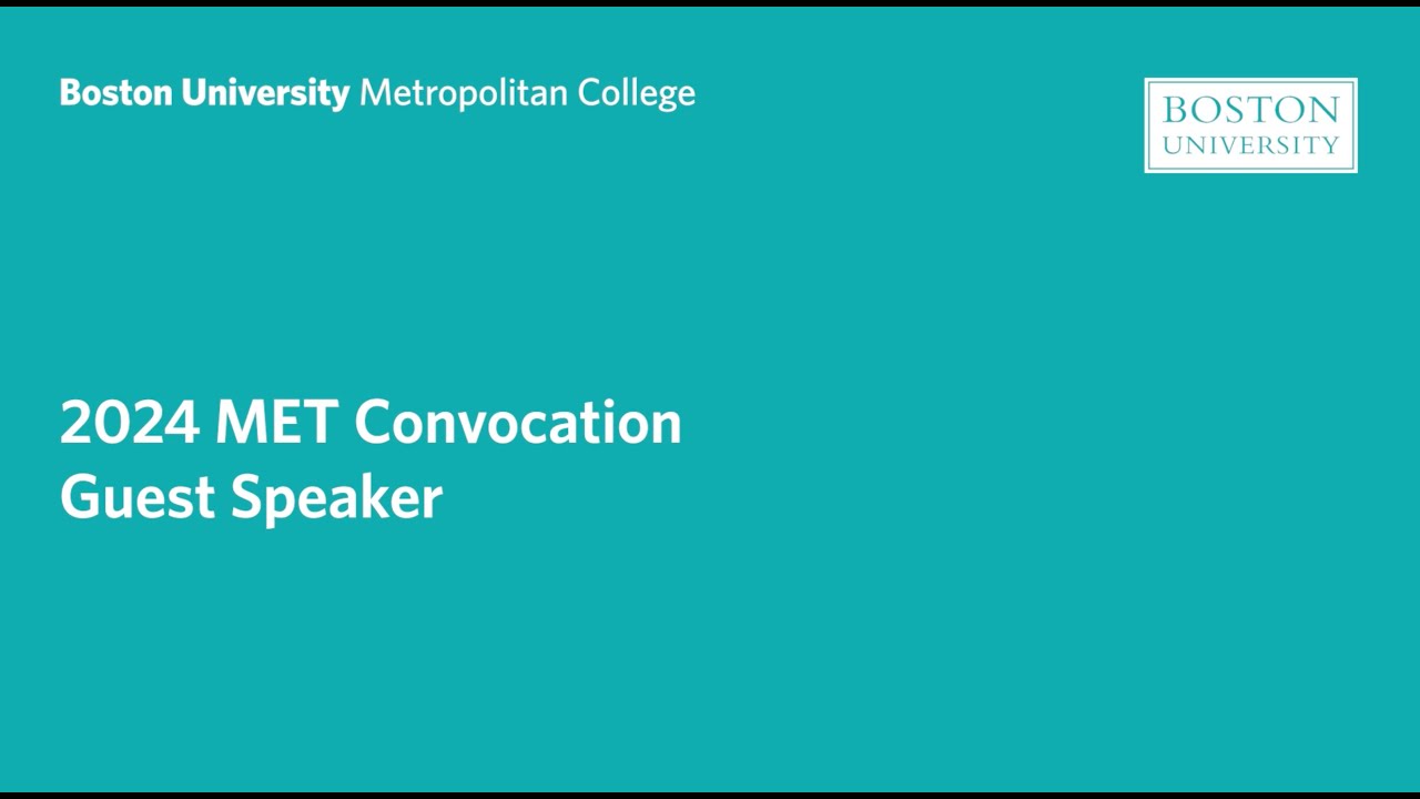 2024 MET Convocation Guest Speaker - YouTube