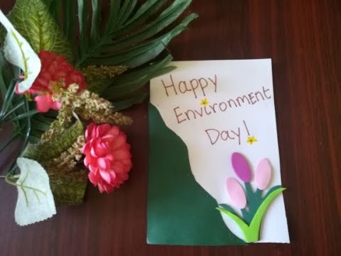 How to make World Environment Day Card - YouTube