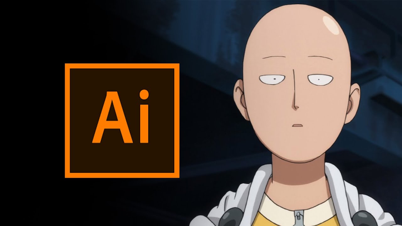 HOW TO DRAW ONE - PUNCH MAN ( ADOBE ILLUSTRATOR ) #2 - YouTube