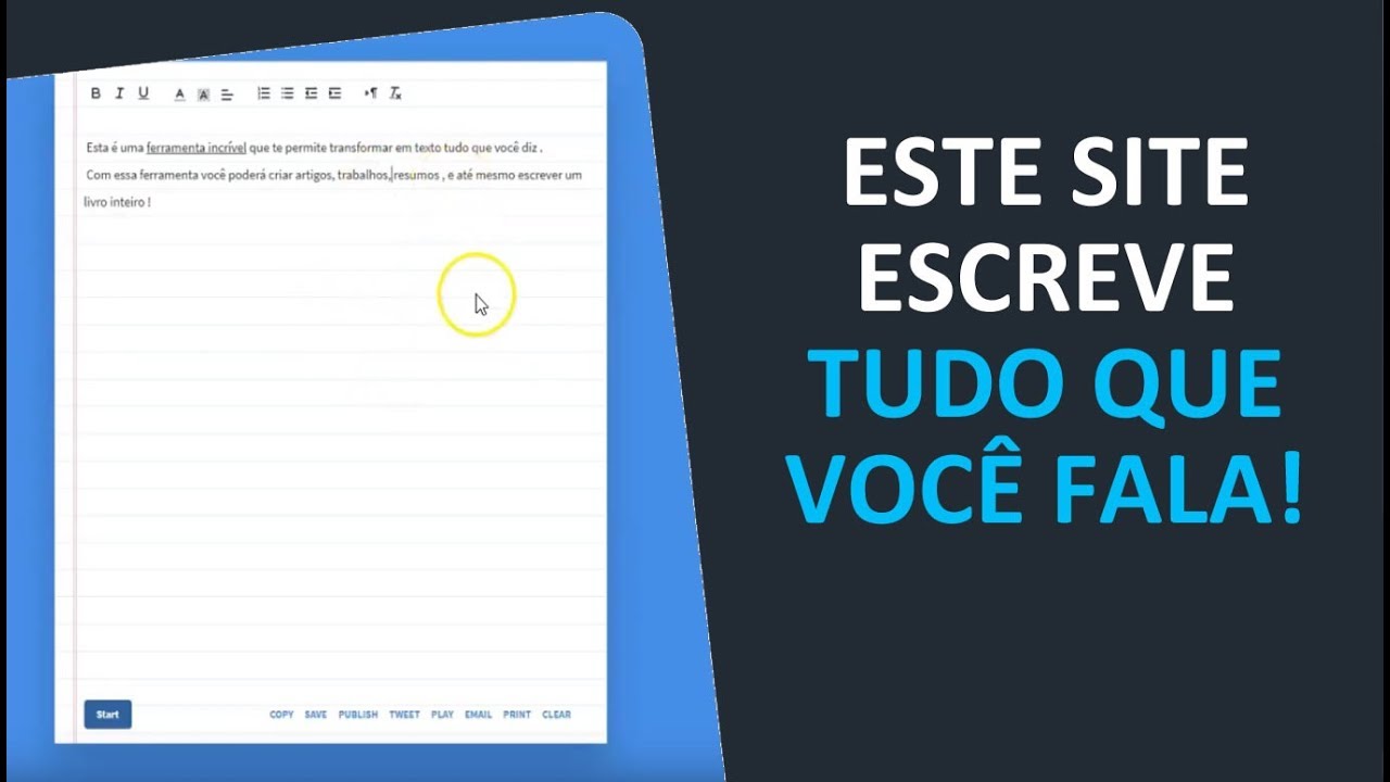Como digitar texto sem ter que escrever? Digitação por Voz. - YouTube