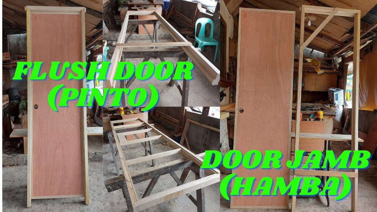 Paano gumawa ng hamba | DOOR JAMB | at pinto | FLUSH DOOR - YouTube