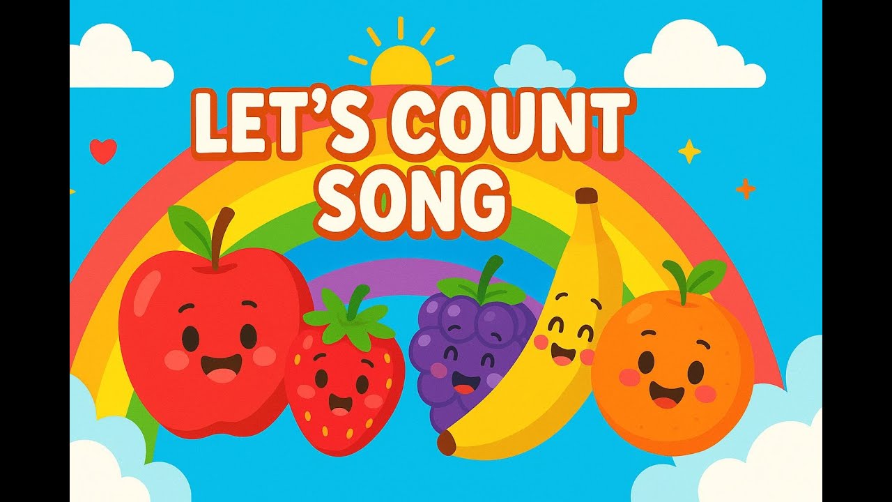 "Count Fruits 1 to 10 | Learn Numbers with Cute Fruits | Fun for ...