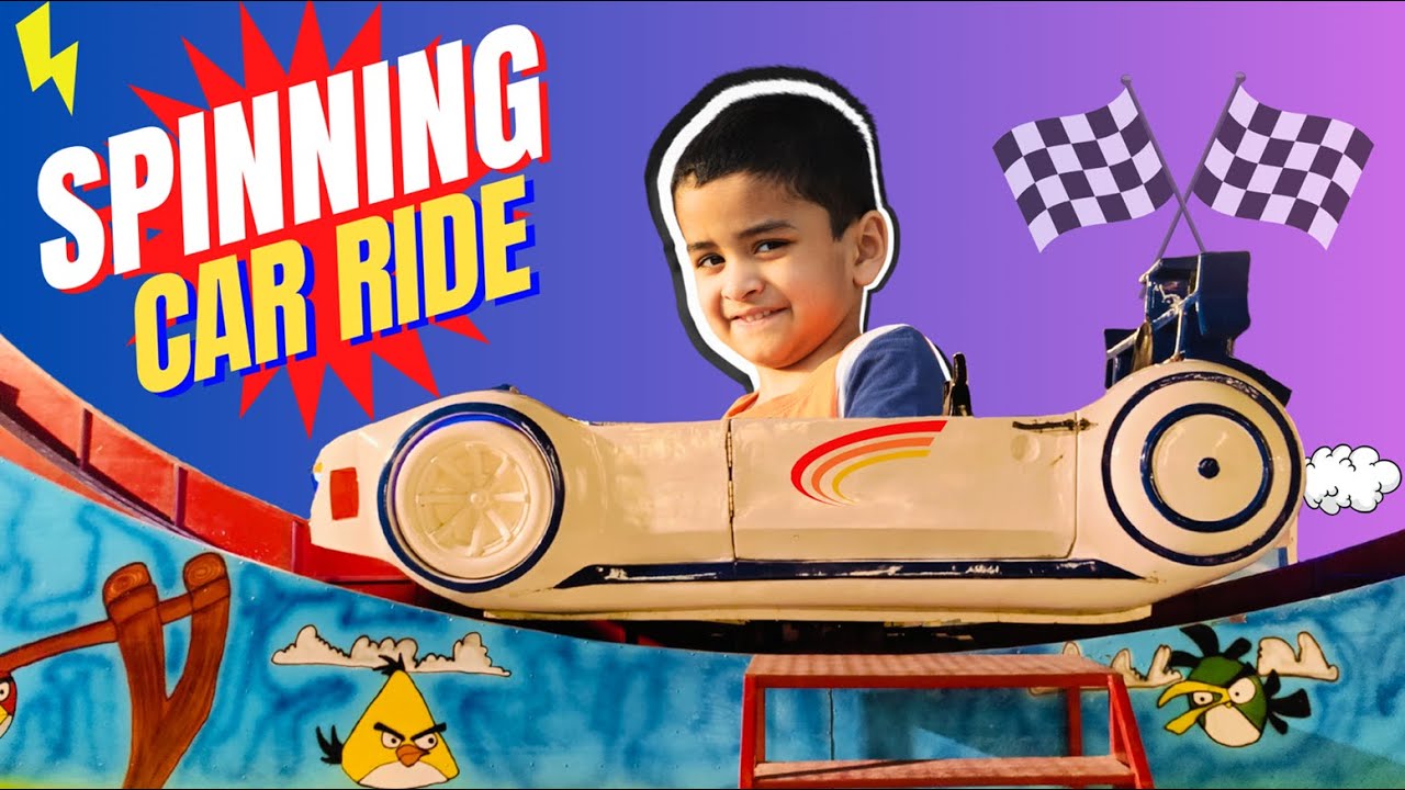 "Thrilling Spinning Car Ride for Kids: Fun and Safe Entertainment with ...