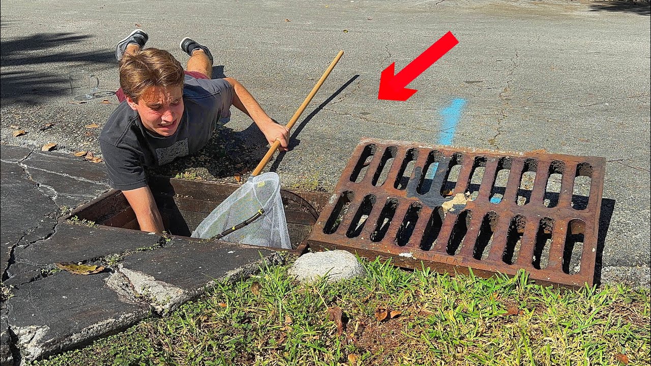 I CAUGHT THE SEWER MONSTER ! WHAT IS IT ?? - YouTube