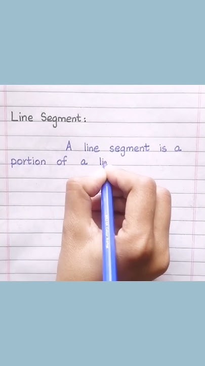 Define Line Segment #shorts - YouTube