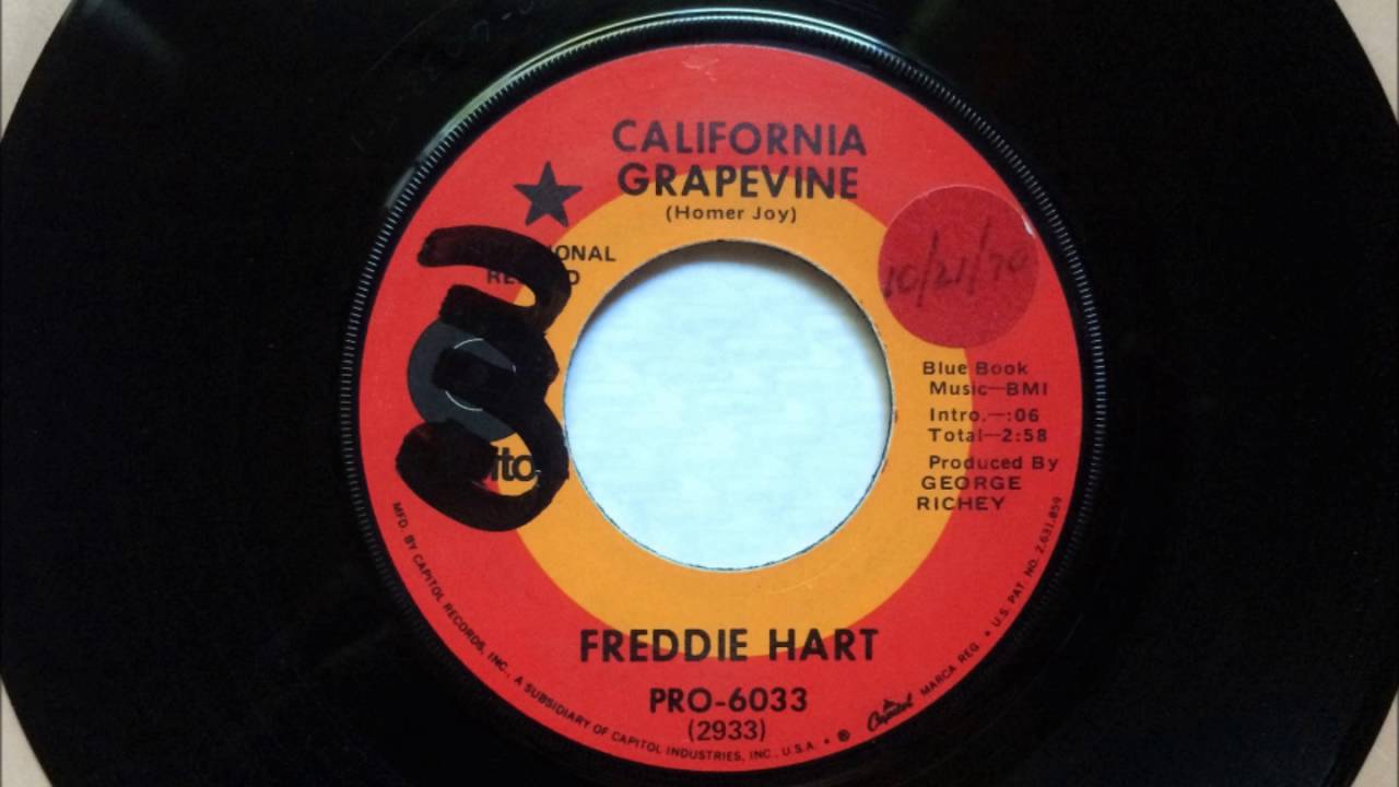 California Grapevine , Freddie Hart , 1970 - YouTube