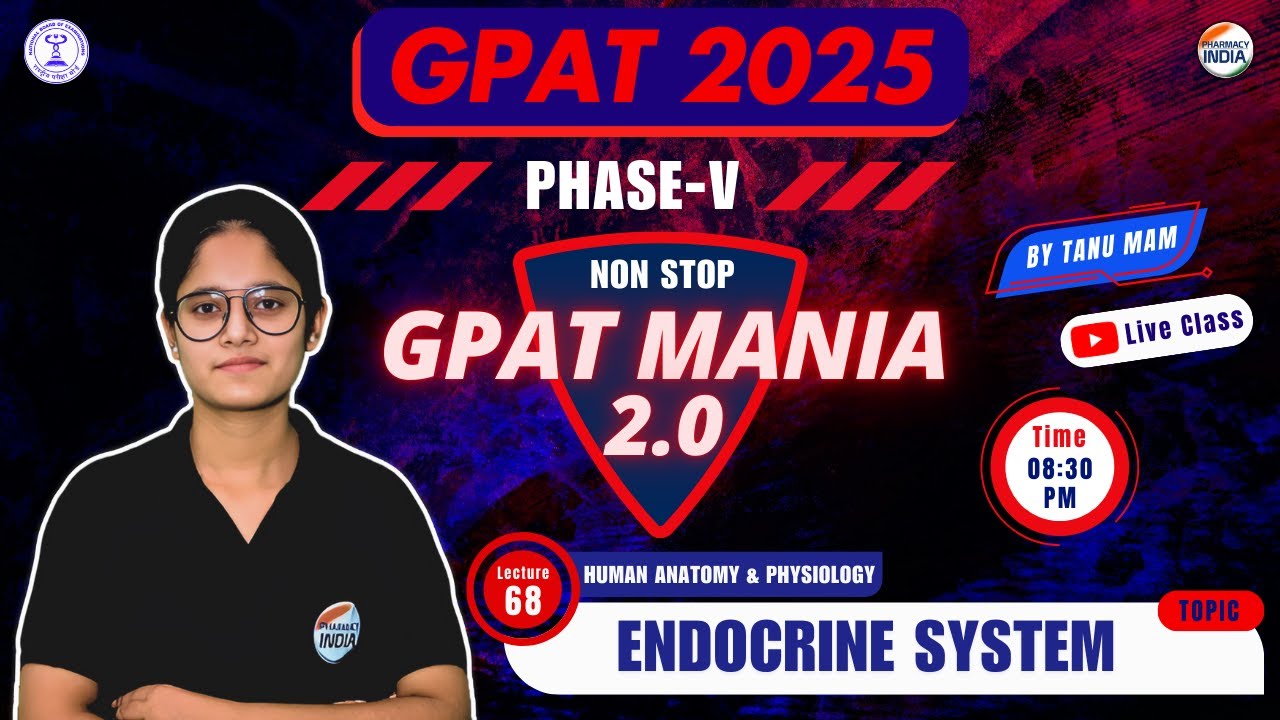 Endocrine System | HAP | GPAT Mania | GPAT 2025 | Class -68 #gpat2025 # ...