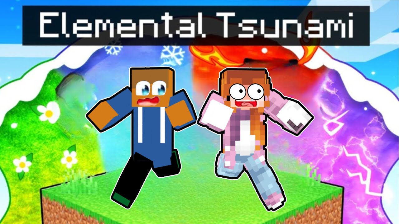 Surviving ELEMENTAL DISASTERS in Minecraft?! - YouTube