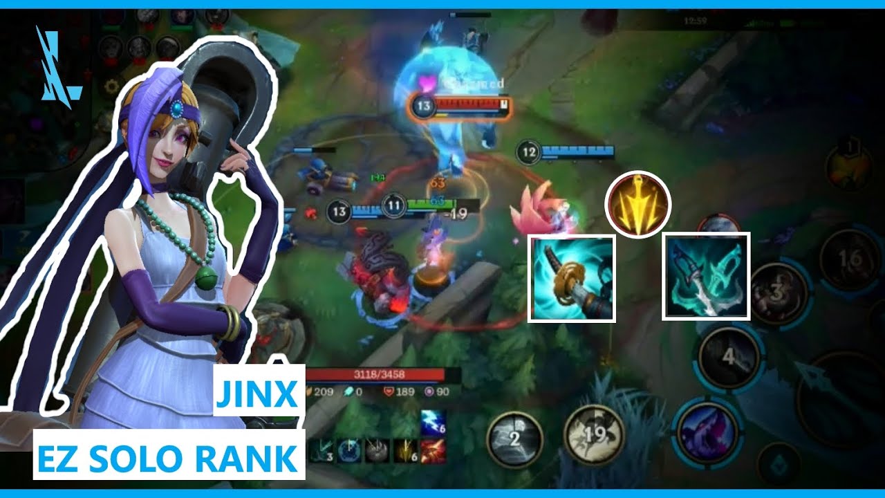 Jinx Highlight gameplay, build & rune | WILD RIFT - YouTube