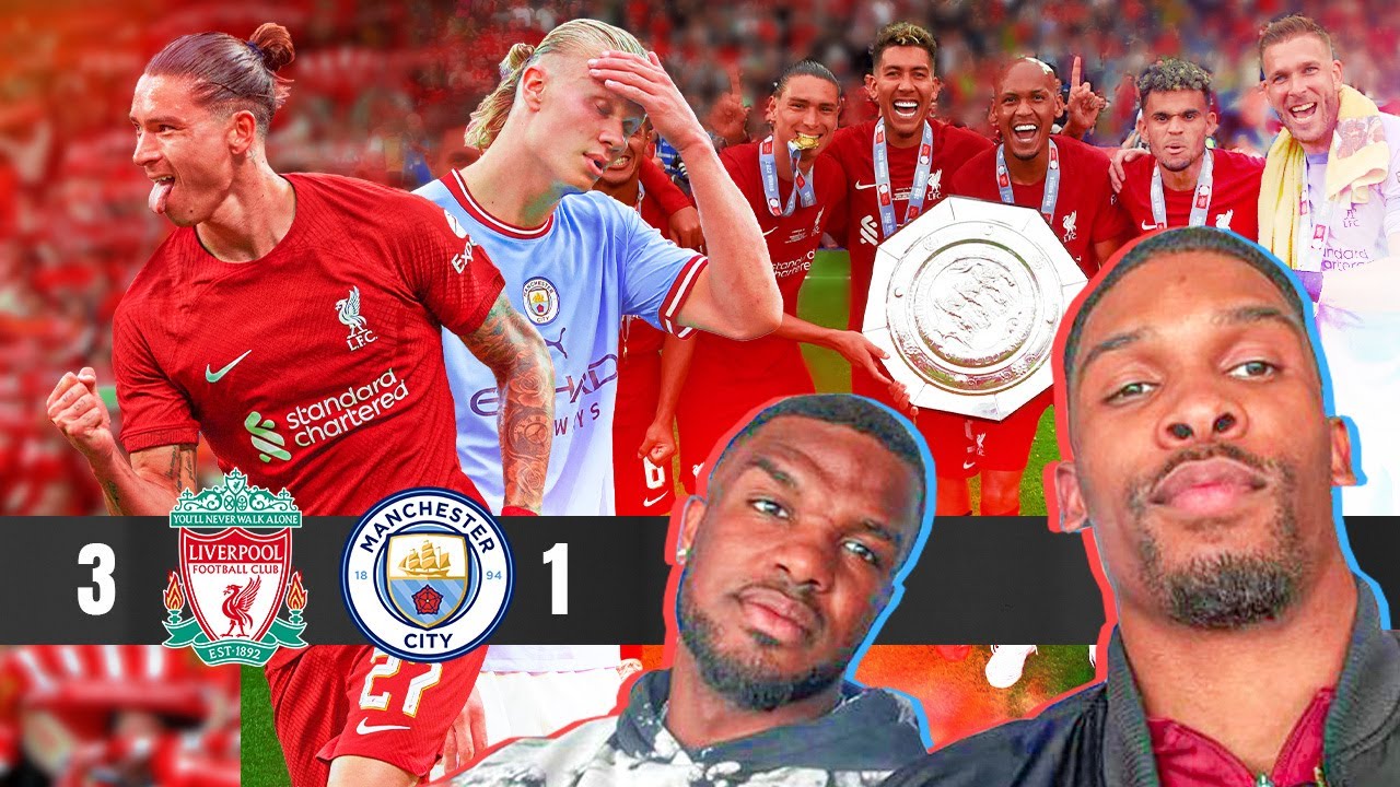DARWIN NUNEZ SCORES AND WINS COMMUNITY SHIELD| MAN CITY 1-3 LIVERPOOL ...
