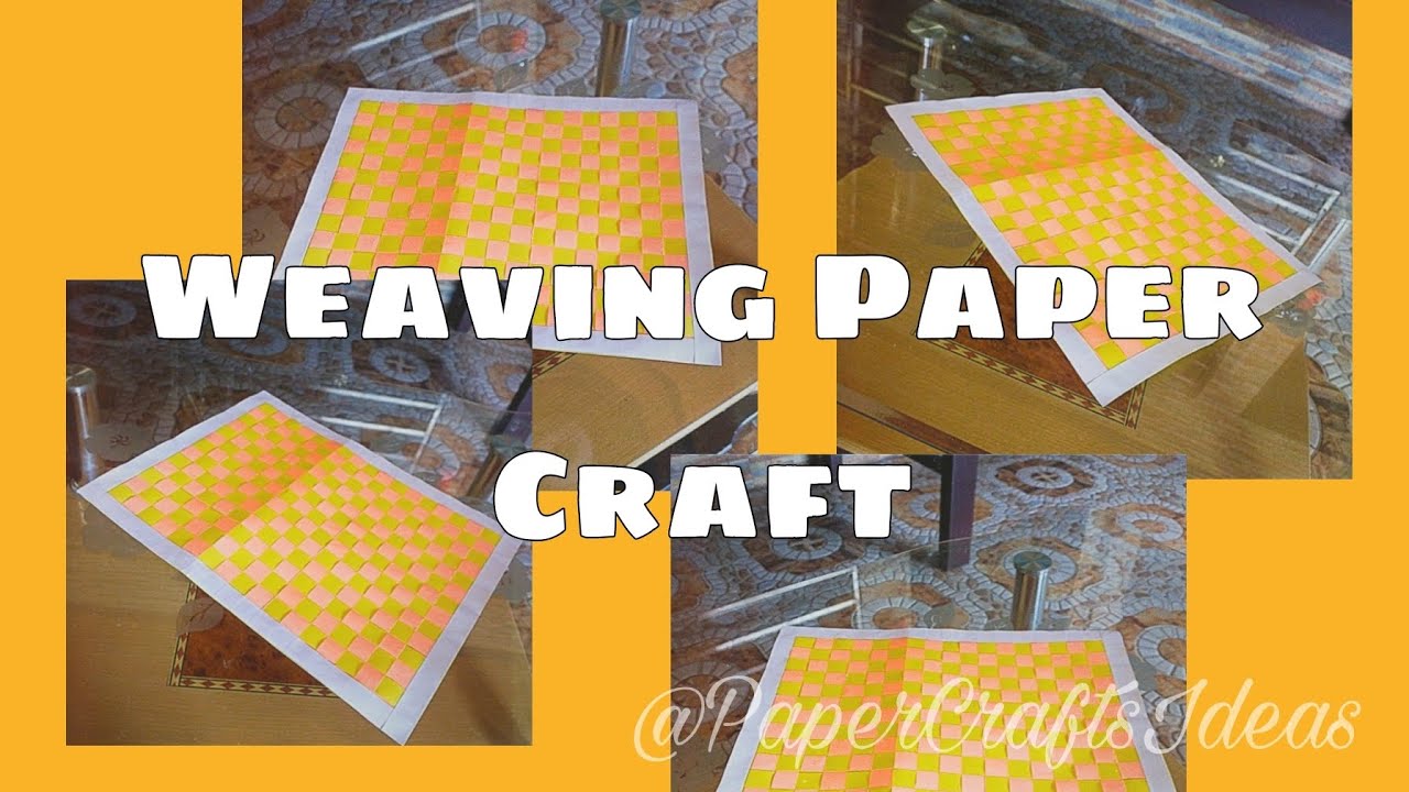 How to Make a Weaving Paper | Paper Crafts Ideas - YouTube