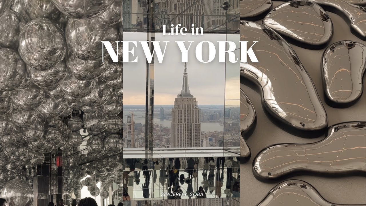 nyc vlog | exploring the city, aesthetic cafes, summit one vanderbilt ...